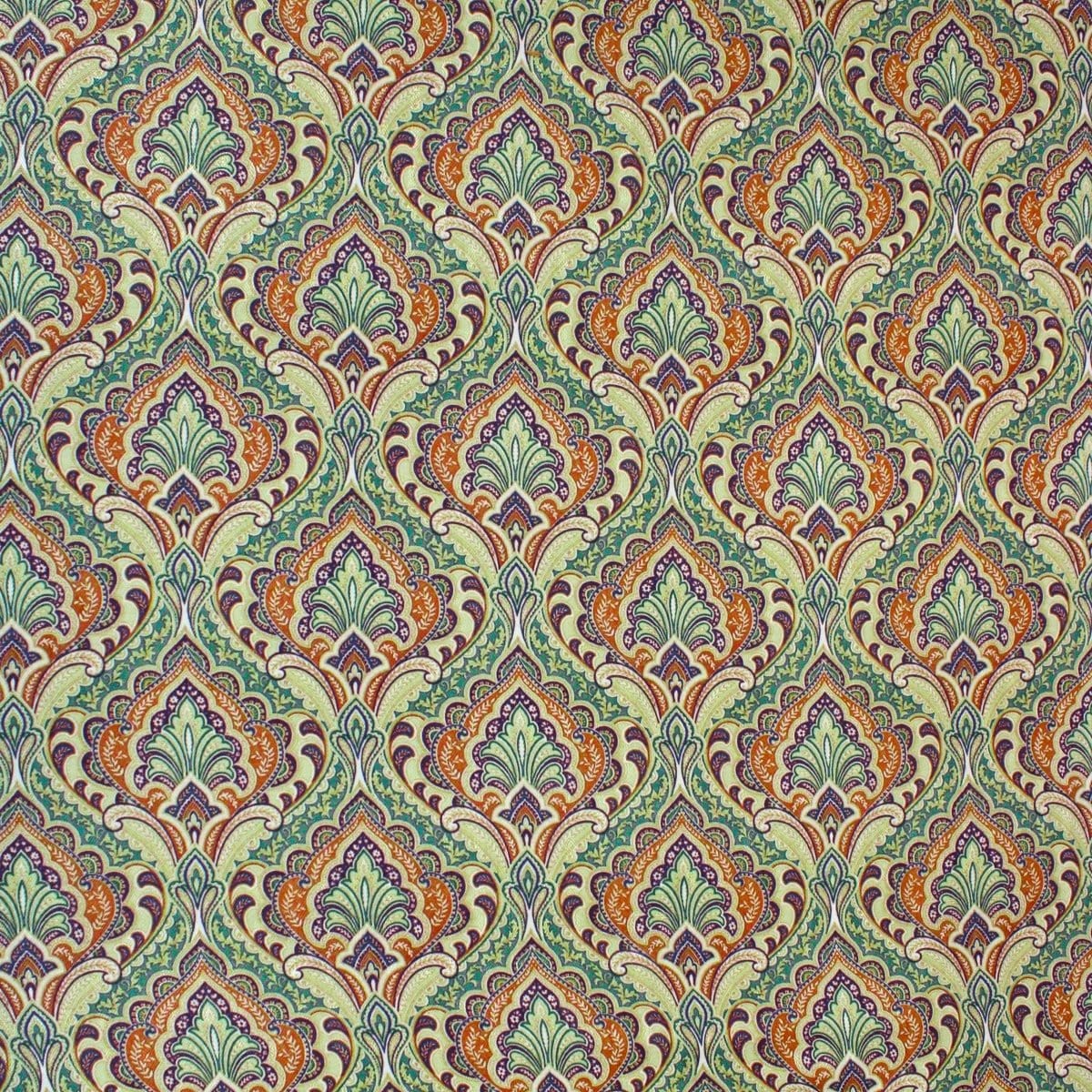 3 Metres Printed Cashmere Effect Crepe Fabric- 45" Wide (Lime Baroque) – Pound A Metre