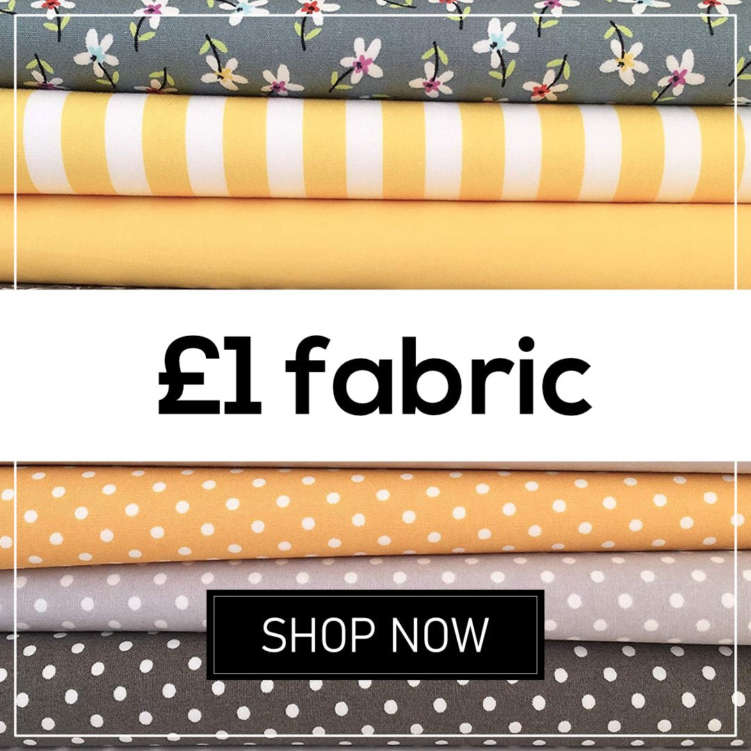 £1 Fabrics - Shop Chiffon, Crepe, Ribbon & Jersey | Pound A Metre