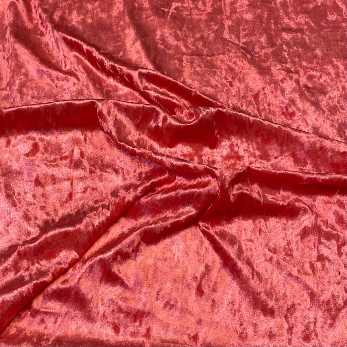3 Metres Crushed Soft Velvet 55" Wide (Salmon) – Pound A Metre