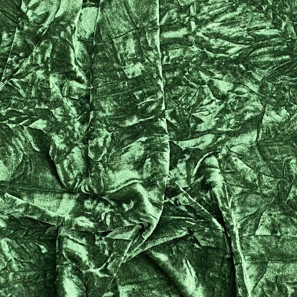 3 Metres Luxurious Crushed Spandex Velvet 55" Wide (Green) – Pound A Metre