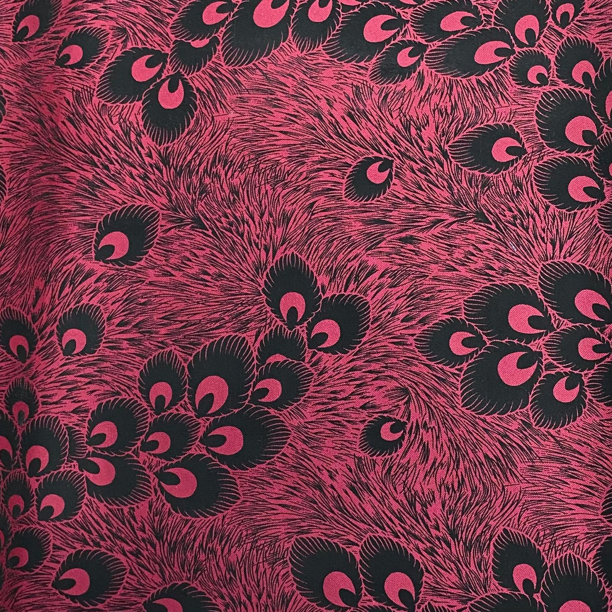 3 Metres Luxury Satin-Effect Suede Fabric- 60'' Wide - (Maroon Peacock ...