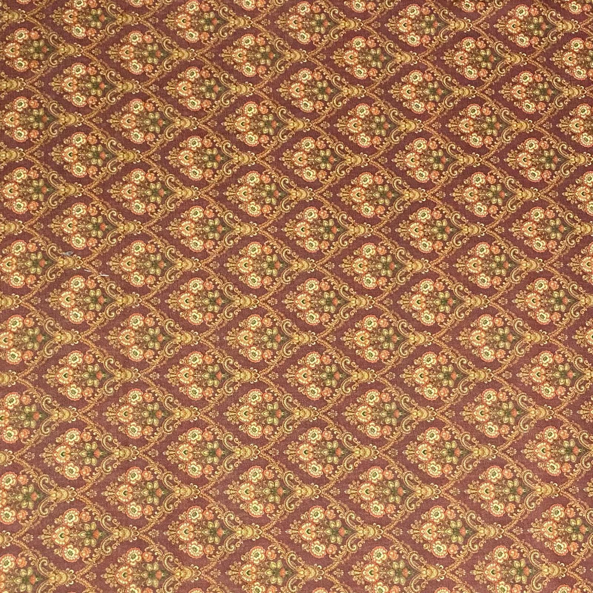 3 Metres Printed Cashmere Effect Crepe Fabric- 45" Wide (Brown) – Pound ...