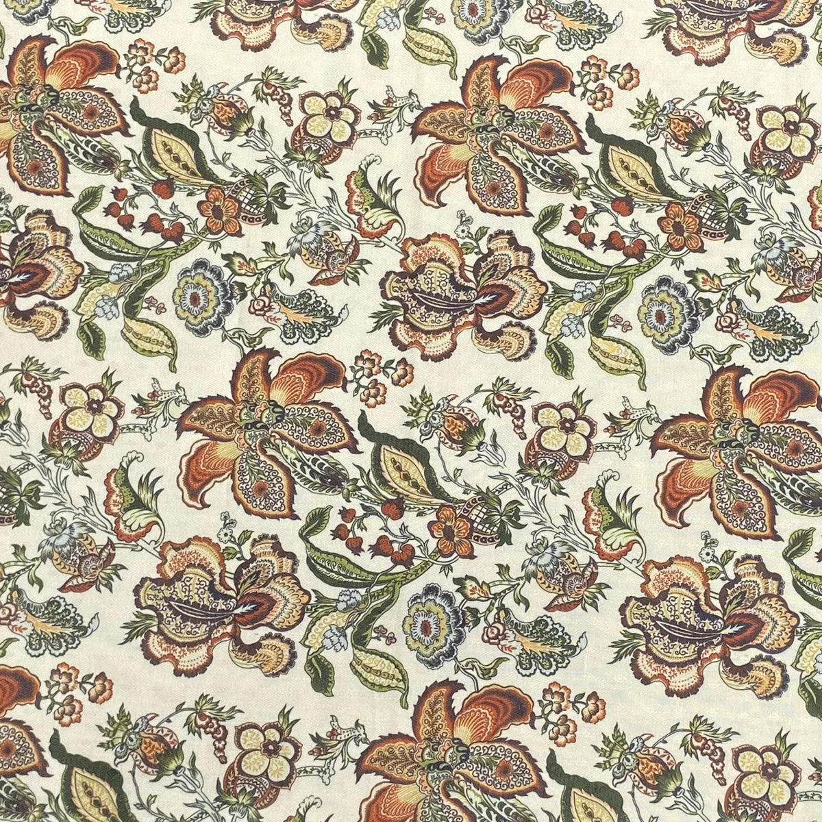 3 Metres Printed Cashmere Effect Crepe Fabric- 45" Wide (Floral ...