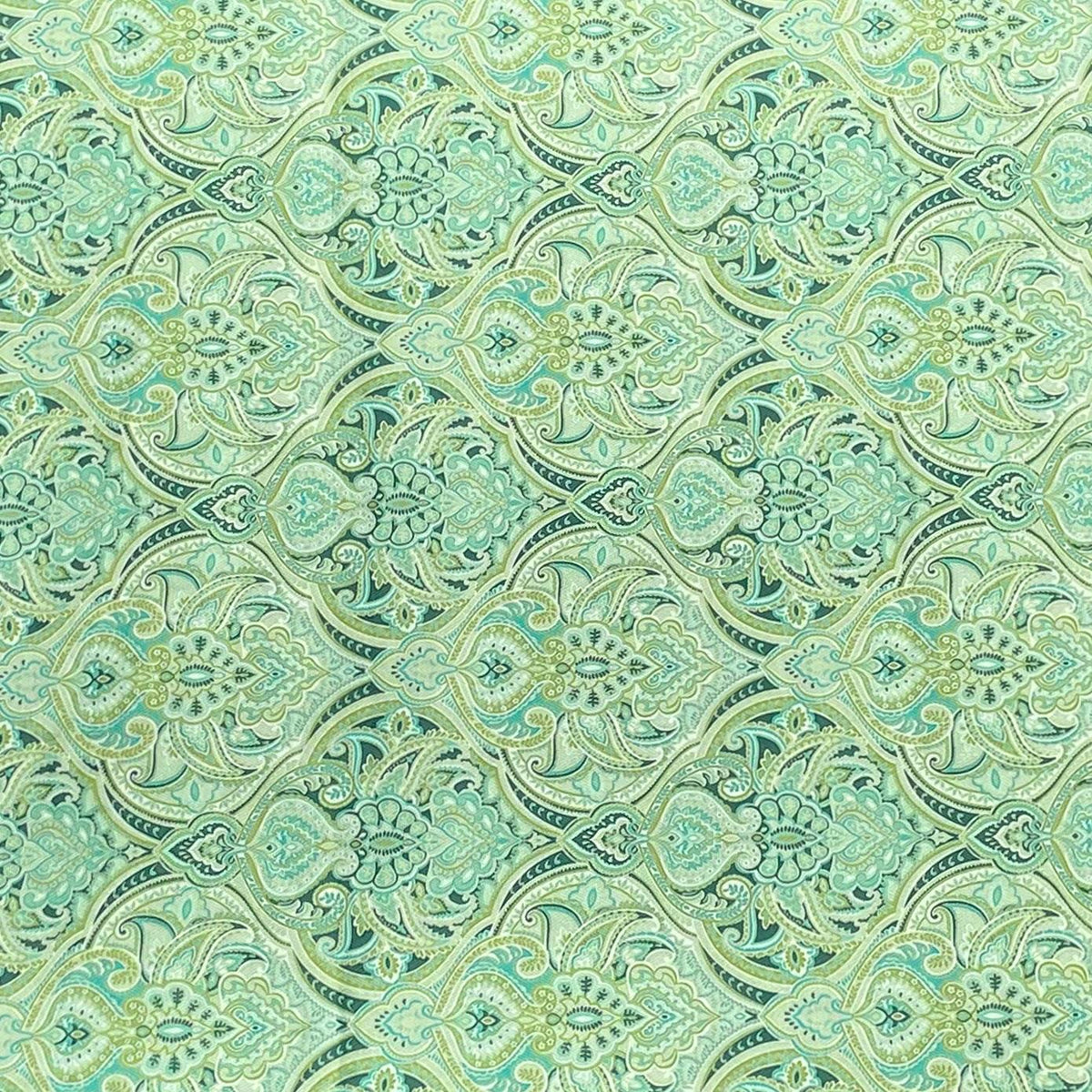 3 Metres Printed Cashmere Effect Crepe Fabric- 45" Wide (Mint) – Pound ...